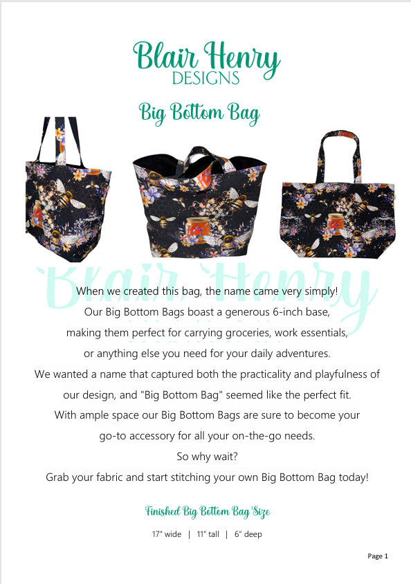 Downloadable Patterns – Tagged "Patterns"– Blair Henry Designs